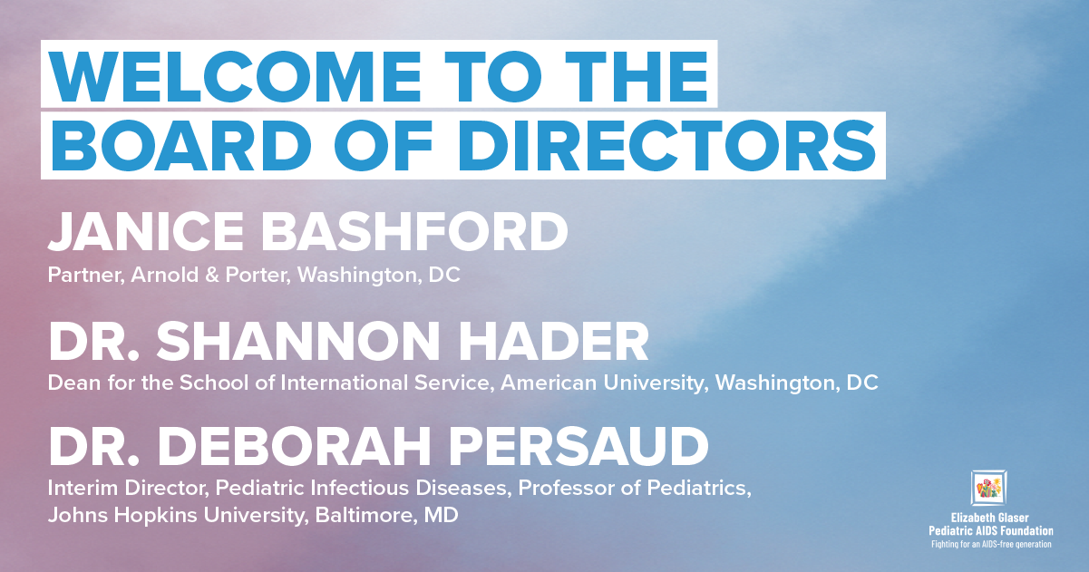 EGPAF Welcomes Three New Members to its Board of Directors - EGPAF