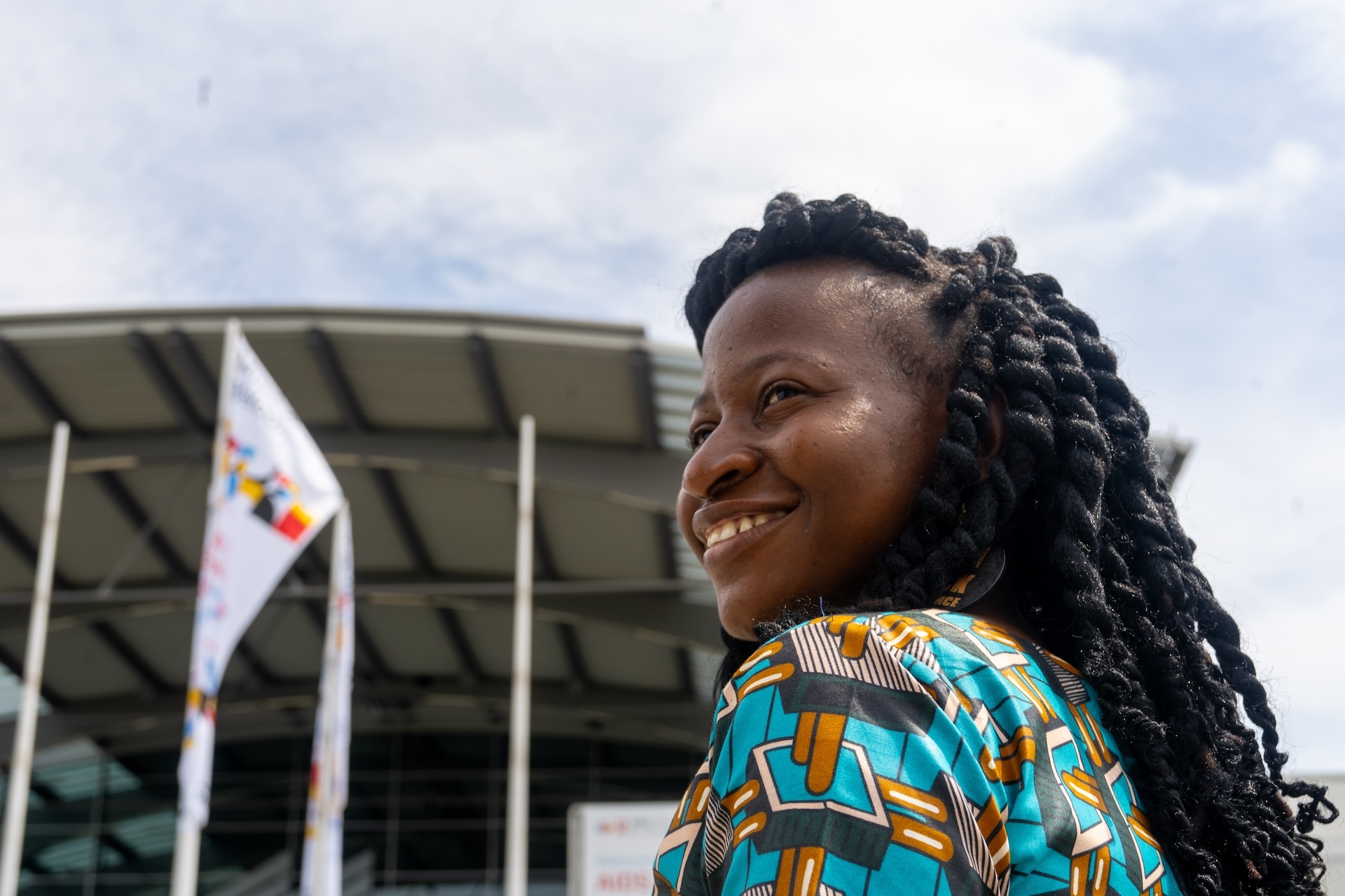 Elina Mwasinga at AIDS 2024. M Morris/EGPAF 2024 - Elizabeth Glaser ...
